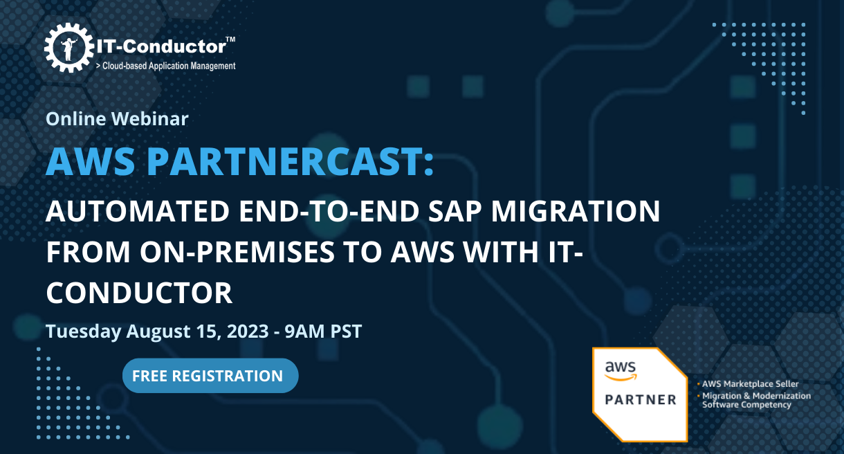Automated E2E SAP Migration from On-Premises to AWS with IT-Conductor